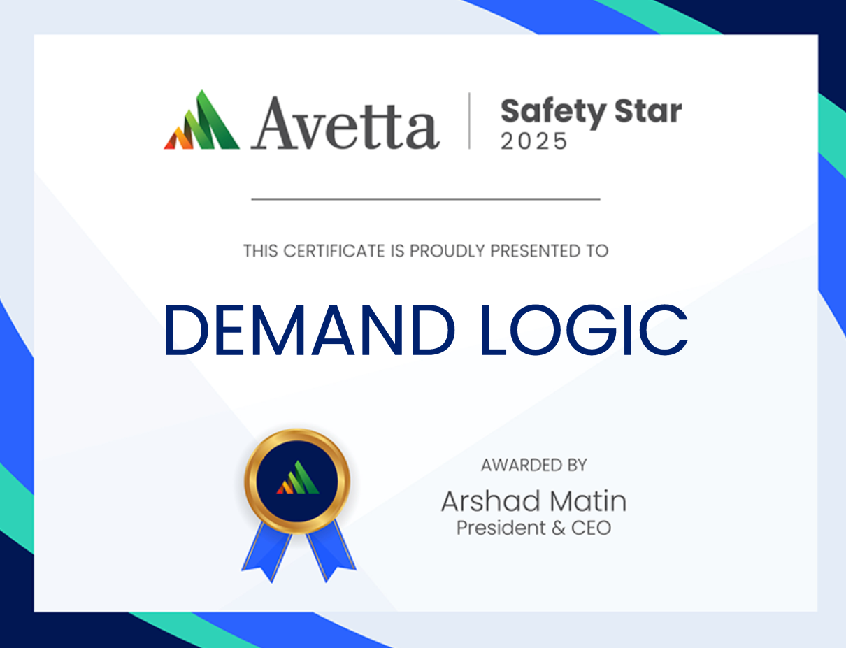 Demand Logic named 2025 Avetta Safety Star recipient